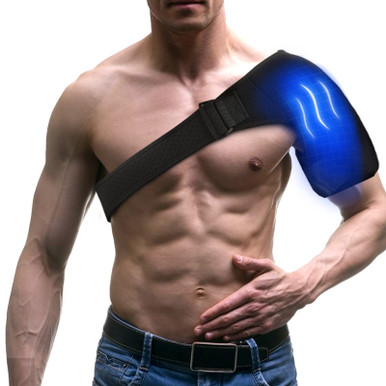 Shoulder Ice Pack Wrap, Rotating Cuff Cold Therapy, Reusable Ice Pack ...