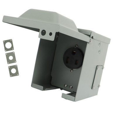 labwork 50 A 6-50R Outlet Box 250 V - Enclosed Lockable Weatherproof ...
