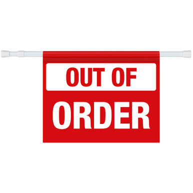 Suzile 1 Pcs Out Of Order Hanging Doorway Barricade Sign with ...