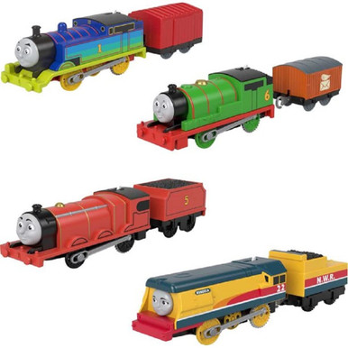 Thomas & Friends Thomas, Percy, James & Rebecca Train Engine Set - Set ...
