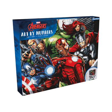 AQUARIUS Marvel Avengers Assemble Art by Numbers - 16 x 20 inches ...