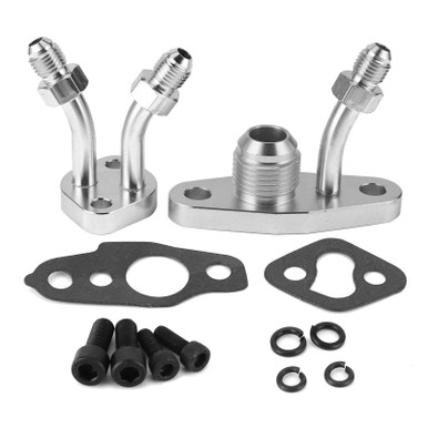 Turbo Oil Feed Inlet Flange Turbo Oil Return Flange Turbo Oil Feed ...