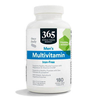 365 by Whole Foods Market, Men's One Daily Multivitamin Tablets, 180 ...