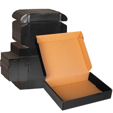 11x8x2 Black Cardboard Boxes 30 Pack, Shipping Boxes for Small Business ...