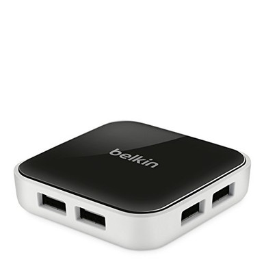 Belkin 7-Port Plug-and-Play Powered Desktop Hub with USB-A Ports ...
