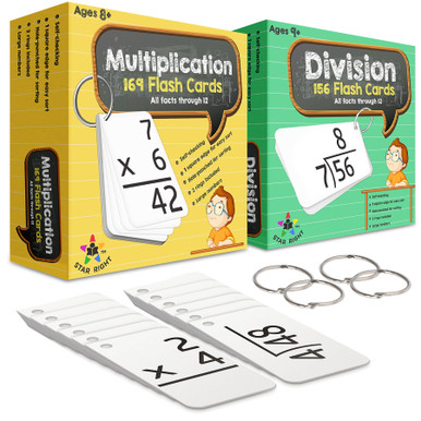 Star Right Math Flash Cards - Multiplication and Division Flash Cards ...