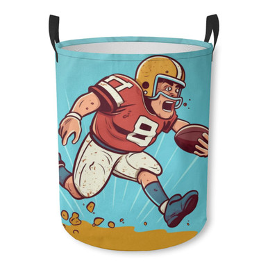 Funny Football Player Tripping Waterproof Foldable Storage Bin, Dirty ...