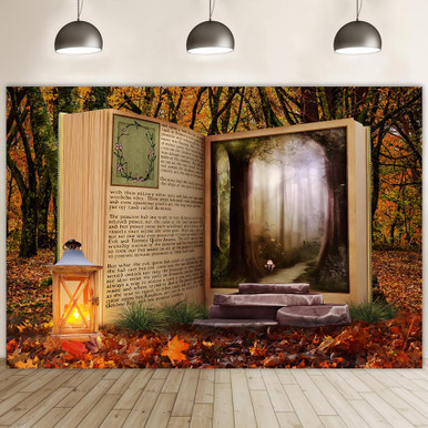 Renaiss 9x6ft Fairy Tale Books Backdrop Magic Book Wonderland ...