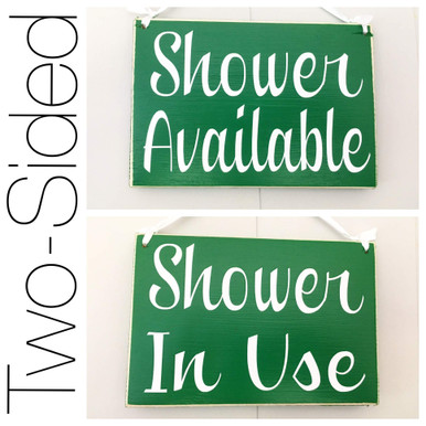 Shower In Use Available 8X6 (Choose Color) Please Do Not Disturb Be ...