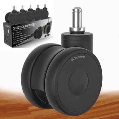 Office Chair Wheels casters 3 inch Silent Chair Wheels for Hardwood ...