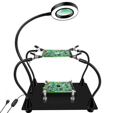 Magnetic Helping Hand, Upgrade Soldering Helping Hands Station with 3X ...