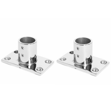 Aiskay 90 Degree Boat Deck Heavy Dudy Boat Hand Rail Rectangular Base ...