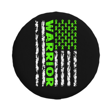 American Flag Ovarian Cancer Awareness Warrior Wheel Covers Waterproof ...