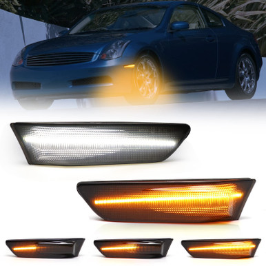FetonAuto Switchback Amber White LED Side Marker Lights for Infiniti ...