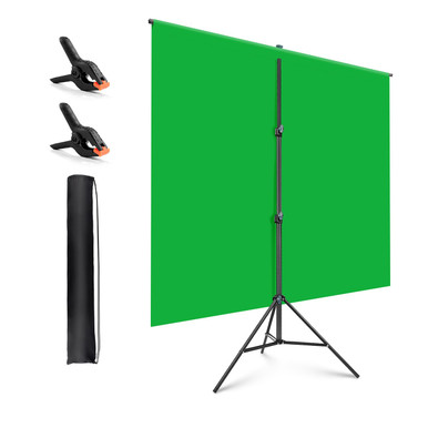 Hemmotop 6.5X5 FT Green Screen Backdrop with Hole Design and 6.5X6.5 FT ...