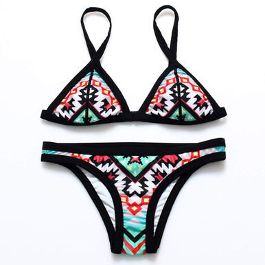 Raxinbang Bikini Floral Priting Sexy Micro Bikini Swimsuit Set for ...