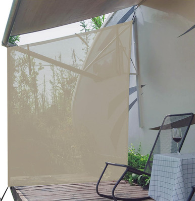 Dulepax RV Awning Side Shade- 9'X7' -Second Generation RV Awning Side ...