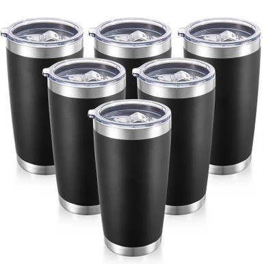 Cool Yoleb 20 oz Tumblers Bulk Stainless Steel Tumbler with Lid Double ...