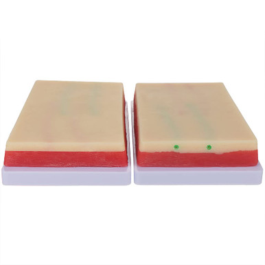 2 Pack Venipuncture IV Injection Training Pad Model, Silicone Human ...