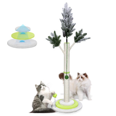 Kphico Cat Scratching Post,Christmas Tree Cat Scratcher 33 inch ...