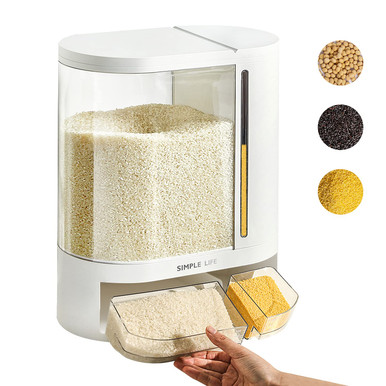Mostop Rice Dispenser, 24 Lbs Dry Food Storage Container with Measuring ...