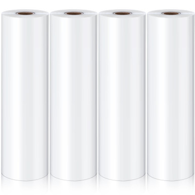 Seajan 4 Packs Thermal Laminating Film Roll Thick Clear Glossy 3 Mil ...