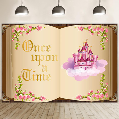 Renaiss 10x7ft Fairy Tale Books Backdrop Once Upon A Time Princess ...