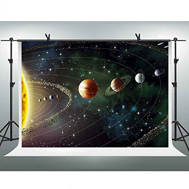 FHZON 7x5ft Solar System Photography Backdrop Planet Rotation Cosmic ...