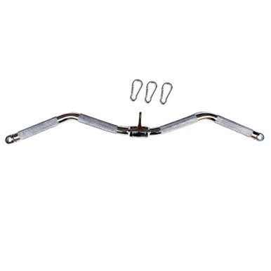 yuhqc Lat Bar Cable Machine Attachment Curl Pulldown Bar Barbell ...