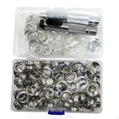 100pc 1/2" Grommet Installation Tool Kit Tarp Tent Canopy Awning Repair ...