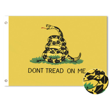 VICDRIA Gadsden Snake Flag 4x6 Outdoor Premium Embroidered Polyester ...