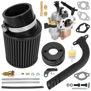FVRITO Upgrade Carburetor Filter Jet Adapter Exhaust Pipe Stage 2 Kit ...