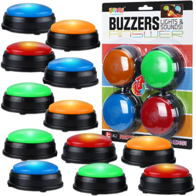 DEEKIN 16 Pcs Lights and Sounds Buzzers Bulk for Classroom Assorted ...