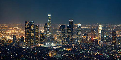AOFOTO 12x6ft Los Angeles Night View Backdrop US California Downtown ...