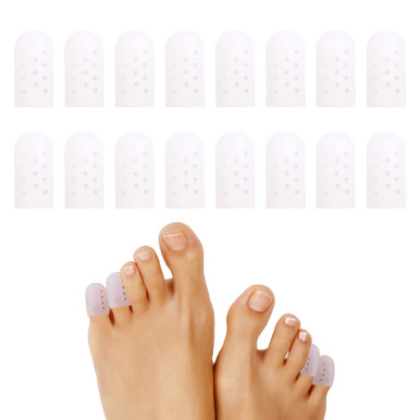 16 Pcs Little Toe Protectors for Men and Women Silicone Pinky Toe ...