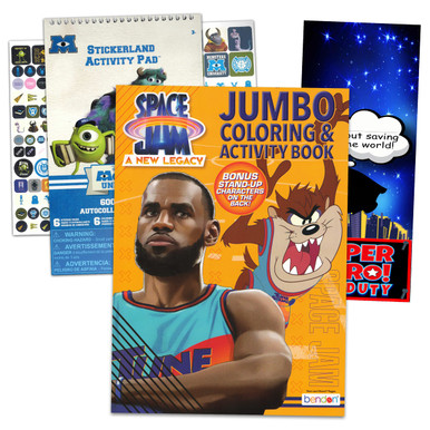 Warner Bros Studios Space Jam Coloring Book Activity Bundle for Kids ...