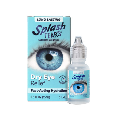 Splash Tears, Lubricant Eye Drops for Dry Eyes, Fast Acting and Long ...