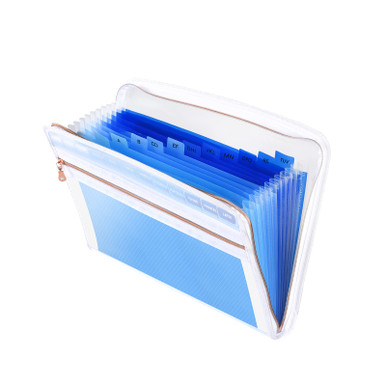 CLOUDIA 13 Pockets Expanding File Folder with Sticky Labels, Accordion ...