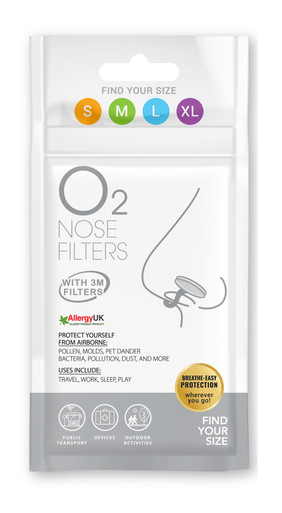 O2 Nose Filters with 3M Filtration | Nasal Dilators for Pet Dander ...