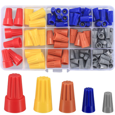 102 Pcs Wire Nuts Connectors Assortment Kit, Colorful Wire Caps ...