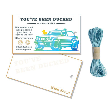 Ducked Tags | You've Been Ducked Card | Duck Duck Tag | Ducking Cards ...