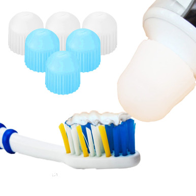 6 Pcs Self Closing Toothpaste Caps for Kids and Adults, Toothpaste Pump ...