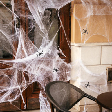Kreyfer Halloween Spider Web Decorations 300 Sqft Spooky Stretchy ...