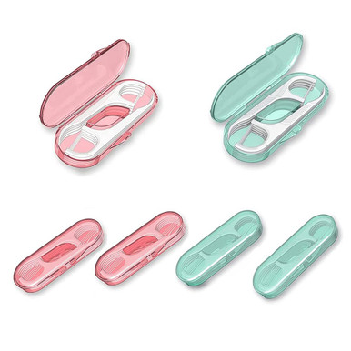 Y8HM 6 Pack Dental Floss Case Portable Flosser Dispenser with 60 Count ...