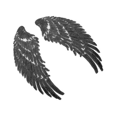 EXCEART 1 Pair Angel Wings Outfits for Girls Black Outfit Wings Costume ...