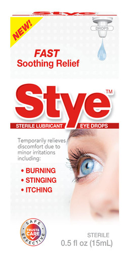 Stye Sterile Lubricant Eye Drops, Stye Relief Eye Drops, 0.5oz ...
