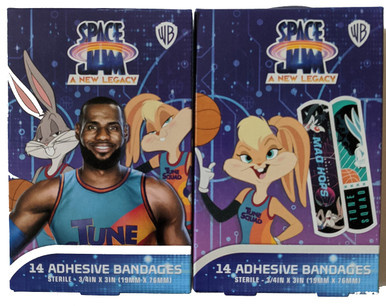 ASO LLC 2 Boxes of Space Jam, A New Legacy Sterile Adhesive Bandages ...