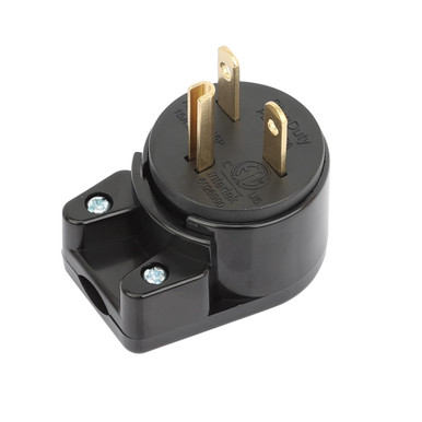 USA 3-Prong Male AC Plug, Right Angle ETL Nema 6-15P 3 Pole DIY ...