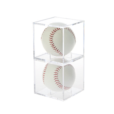 Stackable Baseball Display Case, Acrylic Cube Memorabilia Display ...