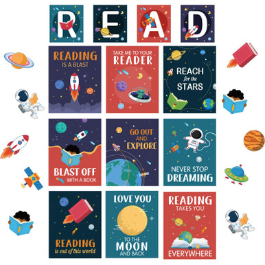 Outus 23 Pcs Reading Classroom Decorations Set Reading Themed Library ...